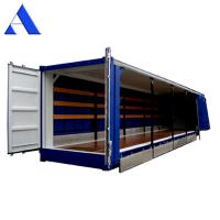 China 12192 x 2550 x 2896 mm High Cube 40ft Shipping Container with PVC Curtain Side Door for sale