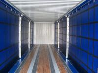 China 12192 x 2550 x 2896 mm High Cube 40ft Shipping Container with PVC Curtain Side Door for sale