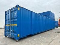 China 108 CBM Capacity Double End Door 6mm Steel Floor 2591mm Wide Trailer and Rail Way 53ft Length 53 Feet Shipping Container for sale