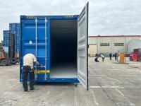 China 108 CBM Capacity Double End Door 6mm Steel Floor 2591mm Wide Trailer and Rail Way 53ft Length 53 Feet Shipping Container for sale
