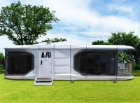 China 2024 Prefab Luxury Modular Modern Apple Cabin Space Capsule Container House Maison Capsule Spatiale for Mgo Board and PVC Floor for sale