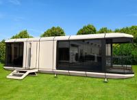 China 2024 Prefab Luxury Modular Modern Apple Cabin Space Capsule Container House Maison Capsule Spatiale for Mgo Board and PVC Floor for sale