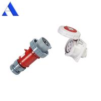 China Industrial Plastic Electrical Plug and Socket for Reefer Container Spare Parts Rated Voltage 400V for sale