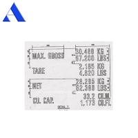 China Acceptable Zebra Mark Weight Elevation Triangle Warning Shipping Container Decal Sticker Container Parts and Accessories for sale