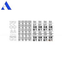 China Acceptable Zebra Mark Weight Elevation Triangle Warning Shipping Container Decal Sticker Container Parts and Accessories for sale