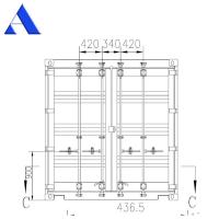 China 20ft and 40ft Dry Cargo Shipping Container Rear or Side Doors Finished Surface Standard Size As per your requirement for sale