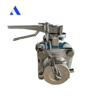 China ISO Tank Container Spare Parts 3 inch 45 Degrees Bottom Discharge and Sample Valve with Pressure Gauge 1.4''BSP 0-40 bar for sale