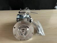 China ISO Tank Container Spare Parts 3 inch 45 Degrees Bottom Discharge and Sample Valve with Pressure Gauge 1.4''BSP 0-40 bar for sale