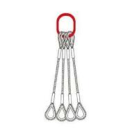 China 10-Ton Lifting Capacity Galvanized Sling Cable 4 legs Offshore Container Steel Coated Wire Rope Sling DNV 2.7-1 Standard for sale