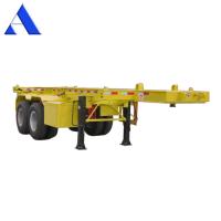 China Customized Container Chassis 2 Axle Skeleton Semi Trailer for 20ft Shipping Container Transportation for sale