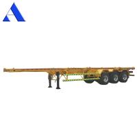 China Customized Container Chassis 2 Axle Skeleton Semi Trailer for 20ft Shipping Container Transportation for sale
