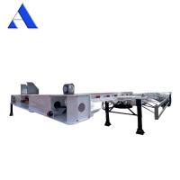 China 53ft Gooseneck Skeleton Truck Frame Semi Trailer Container Shipping Chassis with Excellent Features and Durable FUWA Axle for sale