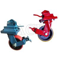 China Sturdy and Durable Heavy Duty Molded Rubber Tire Casters for Moving Shipping Container H x L 550 X 500MM for sale