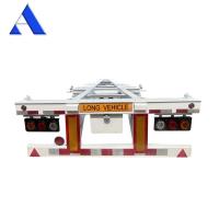 China 53ft Gooseneck Skeleton Truck Frame Semi Trailer Container Shipping Chassis with Excellent Features and Durable FUWA Axle for sale