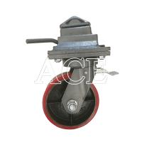 China Sturdy and Durable Heavy Duty Molded Rubber Tire Casters for Moving Shipping Container H x L 550 X 500MM for sale