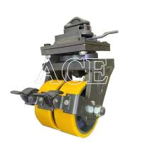 China Sturdy and Durable Heavy Duty Molded Rubber Tire Casters for Moving Shipping Container H x L 550 X 500MM for sale