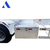 China 53ft Gooseneck Skeleton Truck Frame Semi Trailer Container Shipping Chassis with Excellent Features and Durable FUWA Axle for sale
