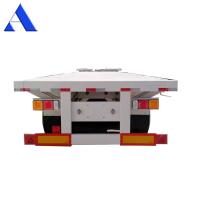 China Twist Locks 4 Sets/12 Sets 3 Axles Heavy Duty Steel Shipping Container Flatbed Frame Semi Trailers for Transportation for sale