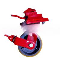 China 8'' Polyurethane Caster Wheels High Load Capacity for 3 Ton Container Unloading for sale
