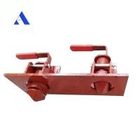 China Semi Trailer Double Container Trailer Twistlock Twist Lock Front Pin Lock Trailer Parts Red and Black for sale