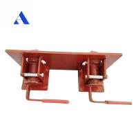 China Semi Trailer Double Container Trailer Twistlock Twist Lock Front Pin Lock Trailer Parts Red and Black for sale