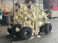 China 5T Payload Steel Shipping Container Lifting Equipment 15-30 Ton Caster Mover Self Loading Trailer for Steel Material for sale