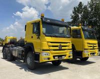 China 450HP 600L Fuel Tank Left Euro 2 Semi Trailer 6X4 Heavy Truck Tractor Head Diesel Fuel Automatic Manual Transmission for sale