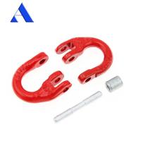 China G80 12.5T Grade 80 Connecting Link Hammer Lock Chain Connector with Long-lasting Painting Finish for sale