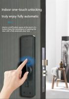 China Full Automatic Keyless Smart Hotel Door Locks RFID Card NFC Access Frosted Silver for sale