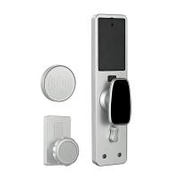 China Full Automatic Keyless Smart Hotel Door Locks RFID Card NFC Access Frosted Silver for sale