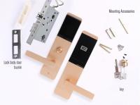 China TT Lock Smart Hotel Digital Door Lock Aluminium Alloy RFID Card Mechanical Key Access for sale