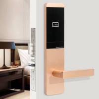China TT Lock Smart Hotel Digital Door Lock Aluminium Alloy RFID Card Mechanical Key Access for sale