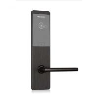 China Half Handle Hotel Smart Door Lock Brushed Zinc Alloy RFID Card TT Lock Access for sale