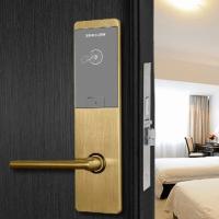 China Silver Smart Hotel Room Door Lock Swiping Card Software Bluetooth Optional for sale