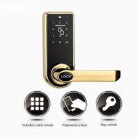 China Semi Auto Apartment Smart Door Lock TTLock Code Card Key Access Zinc Alloy for sale