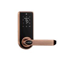 China Semi Auto Apartment Smart Door Lock TTLock Code Card Key Access Zinc Alloy for sale