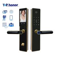 China Tuya Peephole Digital Apartment Smart Door Lock Fingerprint Card Code Access for sale