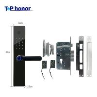 China Tuya Peephole Digital Apartment Smart Door Lock Fingerprint Card Code Access for sale