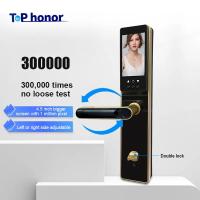 China Tuya Peephole Digital Apartment Smart Door Lock Fingerprint Card Code Access for sale
