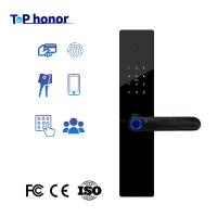 China home Fingerprint Smart Front Door Locks Peephole Camera Tuya App Password Access for sale