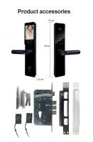 China home Fingerprint Smart Front Door Locks Peephole Camera Tuya App Password Access for sale