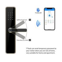 China SUS 304 Stainless Steel Front Door Lock Biometric Code Card Key Access for sale