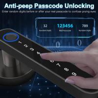 China Tuya TTLock Hotel Smart Room Door Lock Fingerprint Digital Code Biometric Unlock for sale