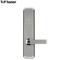 China Grip Open Smart Handle Door Lock Intelligent Biometric Fingerprint TTLock Remote for sale