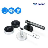 China Digital Semiauto Handle Hotel Smart Locks Baking Vanish Aluminium Alloy Material for sale