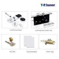 China Digital Semiauto Handle Hotel Smart Locks Baking Vanish Aluminium Alloy Material for sale