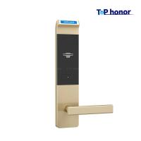 China RFID Card Smart Electronic Door Handle Lock Semiauto Aluminium Alloy For For Hotels for sale