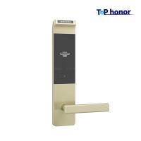 China RFID Card Smart Electronic Door Handle Lock Semiauto Aluminium Alloy For For Hotels for sale