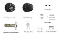 China Interior Room Deadbolt Digital Door Lock Aluminium Button Switch Office Door Ball Lock for sale