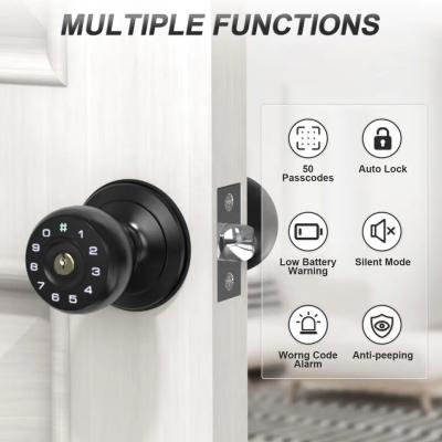 China Interior Room Deadbolt Digital Door Lock Aluminium Button Switch Office Door Ball Lock for sale